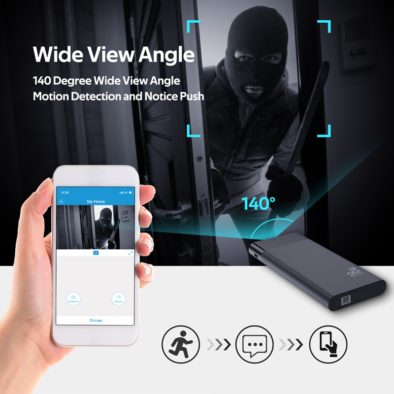 Power Bank with Hidden HD Camera and Mic - Portable Fast Charging ...